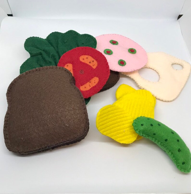 Felt play food sandwich set | Etsy