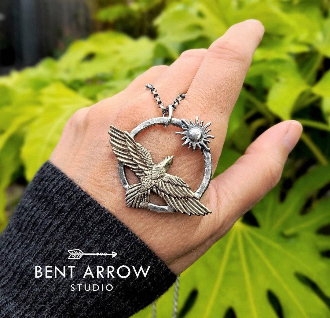 The Sunseeker, Raven Pendant, Raven Necklace, Raven Talisman, Raven ...