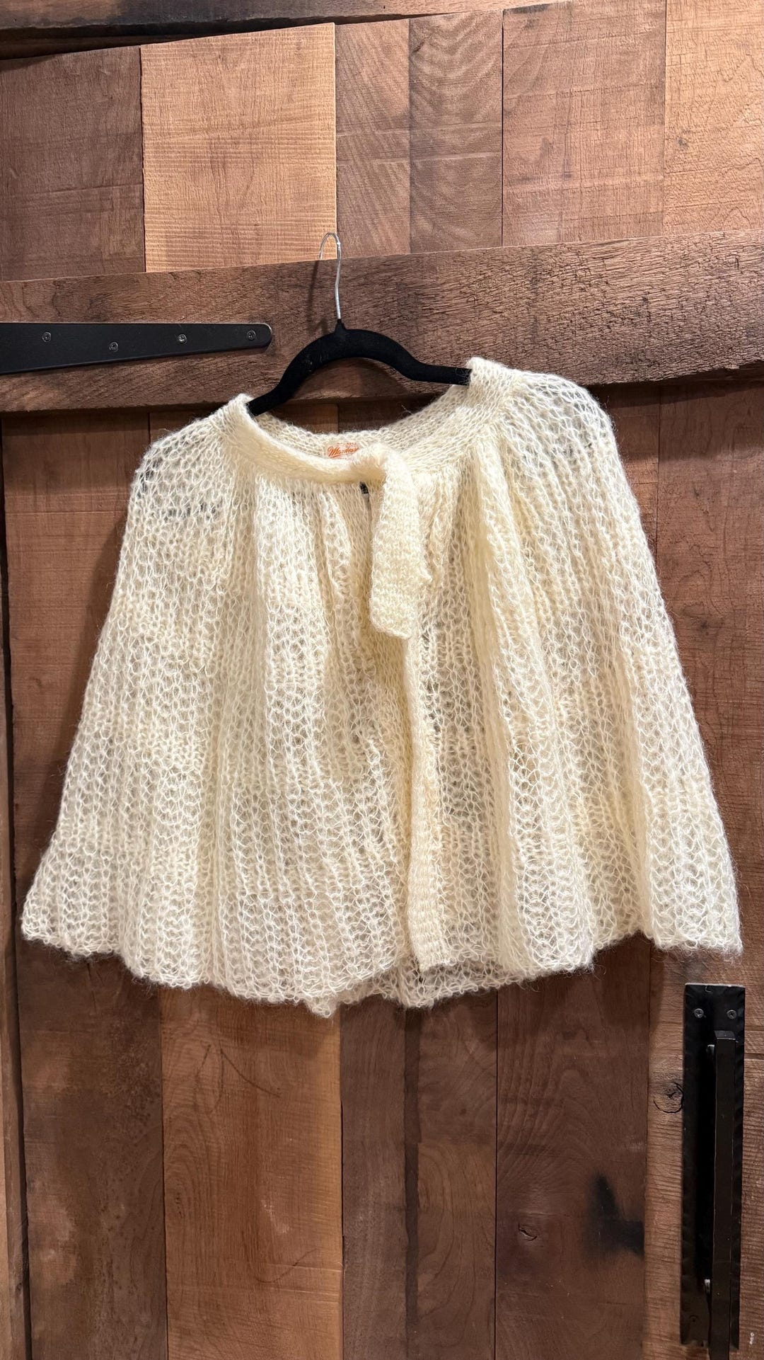 Vintage 1950-60’s Made in Italy Wool Cape Crochet Cream Colored - Etsy