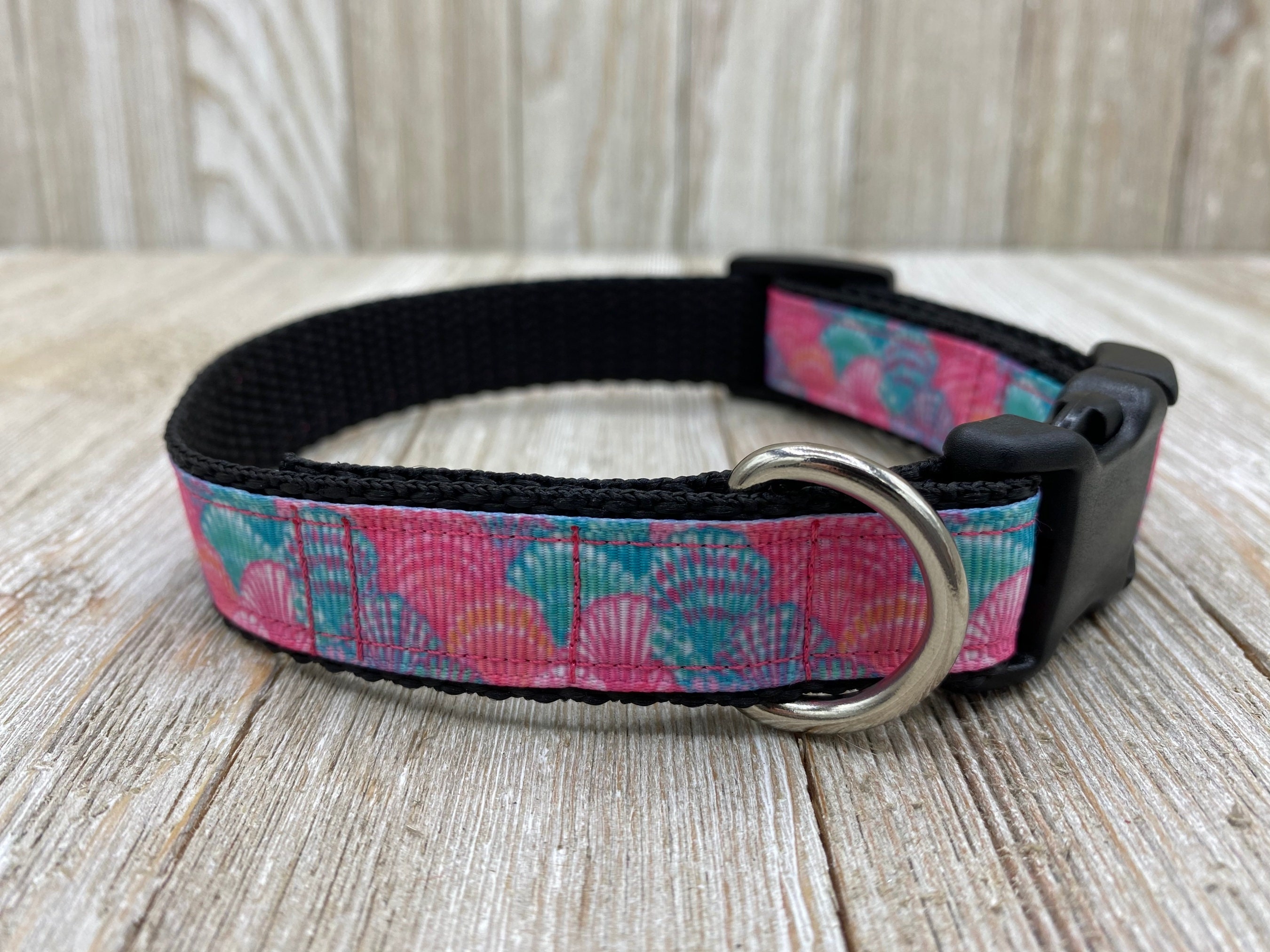 Seashell Dog Collar Beach Collar Dog Mom Gift Pink Dog | Etsy
