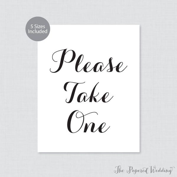 Take One Signs - Etsy