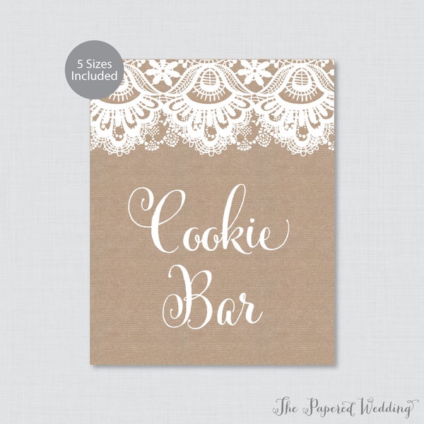 Cookie Bar Signs - Etsy