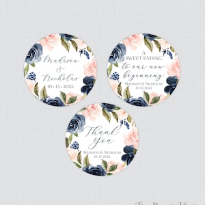 Navy and Blush - Etsy