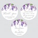 Printable OR Printed Purple Lilac Wedding Stickers Lilac | Etsy
