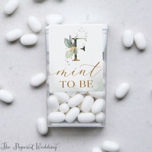 PRINTED Green and Gold Monogram Labels for Tic Tac Containers - Green ...