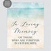 Printable Beach Themed in Loving Memory of Sign - Watercolor Beach ...