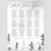Printable Forest Wedding Seating Chart - Green Watercolor Trees Seating ...