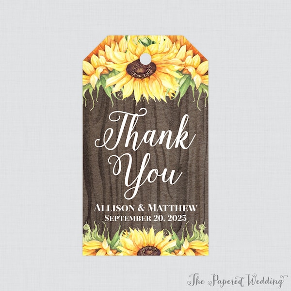 Rustic Sunflower Favors - Etsy