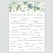 Printable Wedding Time Capsule Activity Floral Advice for the Bride and ...