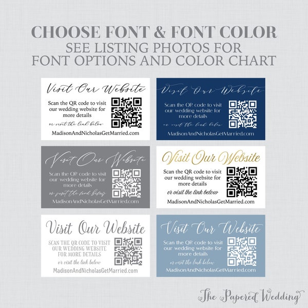 Wedding Website With Qr Code - Etsy