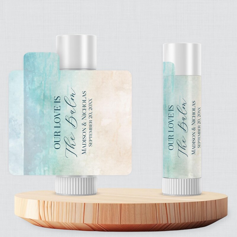 Custom Lip Balms Beach Theme - Etsy