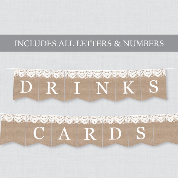 Burlap Letters - Etsy