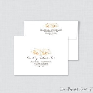 EDITABLE Wedding Envelopes - Printable, Editable Rustic Floral Wedding ...