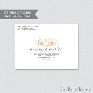 EDITABLE Wedding Envelopes - Printable, Editable Rustic Floral Wedding ...