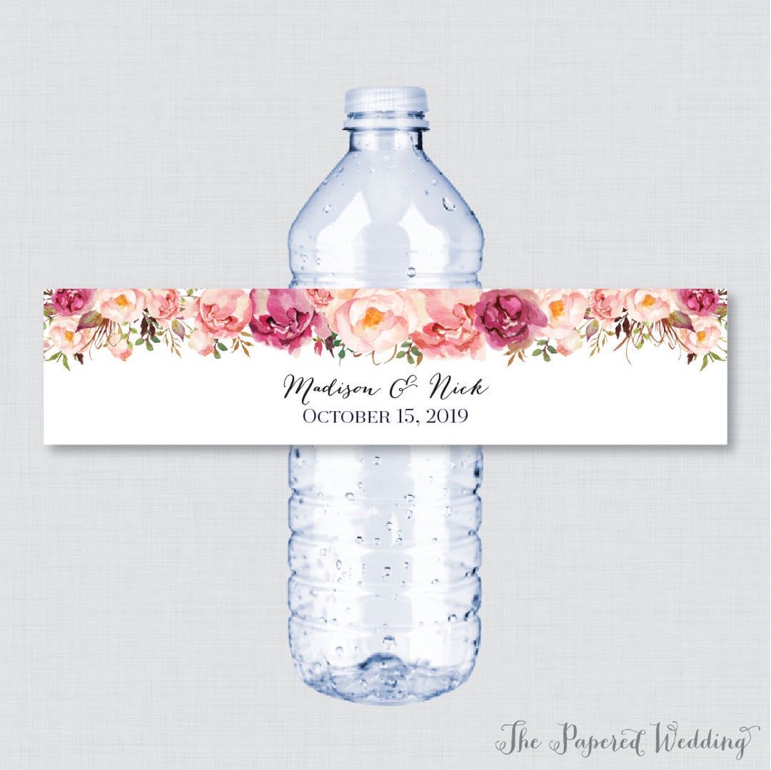 Water Bottle Label Design