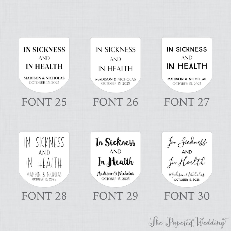 Custom Printed Hand Sanitizer Labels Choose Your Fonts and | Etsy