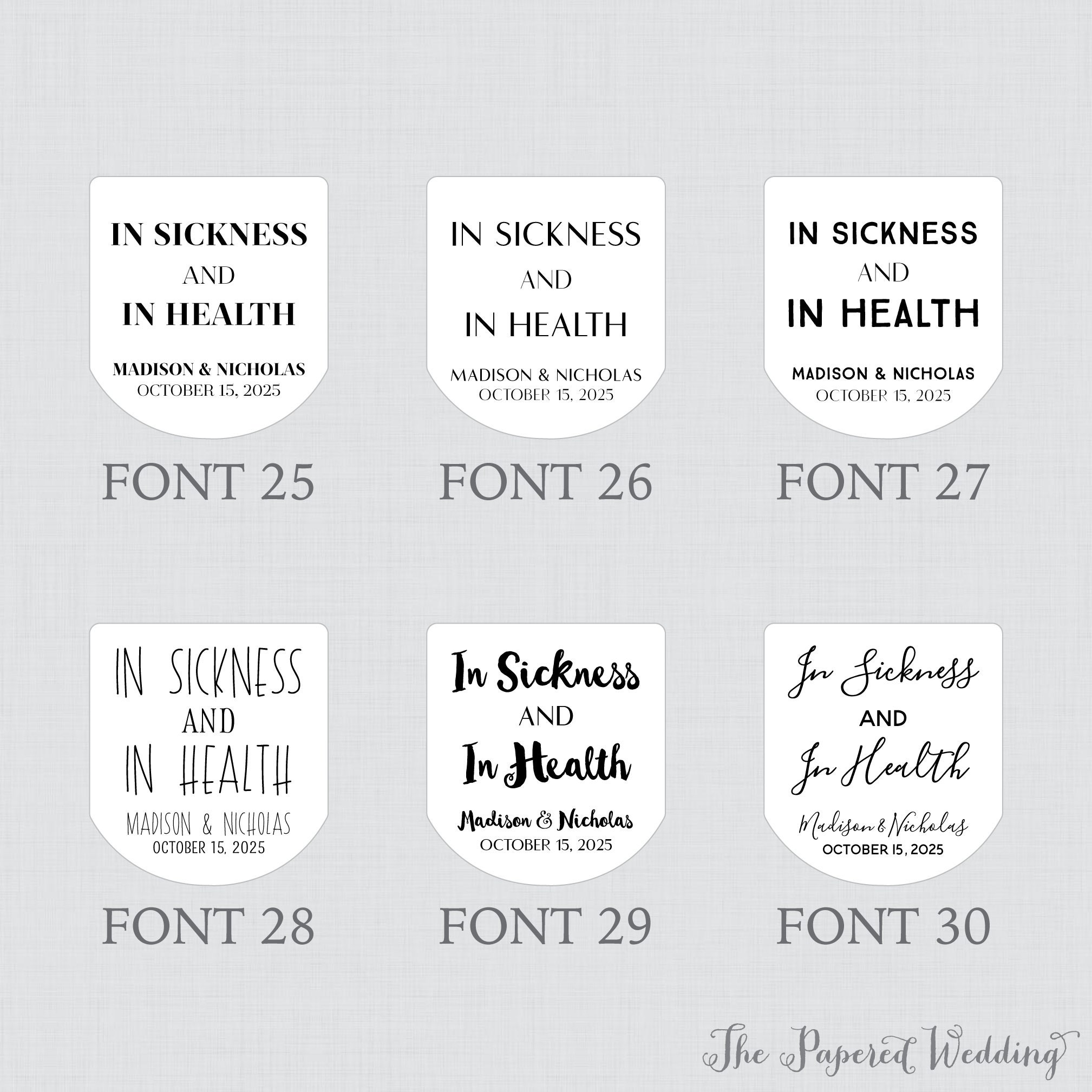 Custom Printed Hand Sanitizer Labels Choose Your Fonts and | Etsy