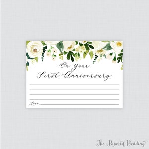 Printable Wedding Time Capsule Activity - White Floral Advice for the ...