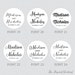 Printable OR Printed Wedding Stickers With Custom Fonts and Colors ...