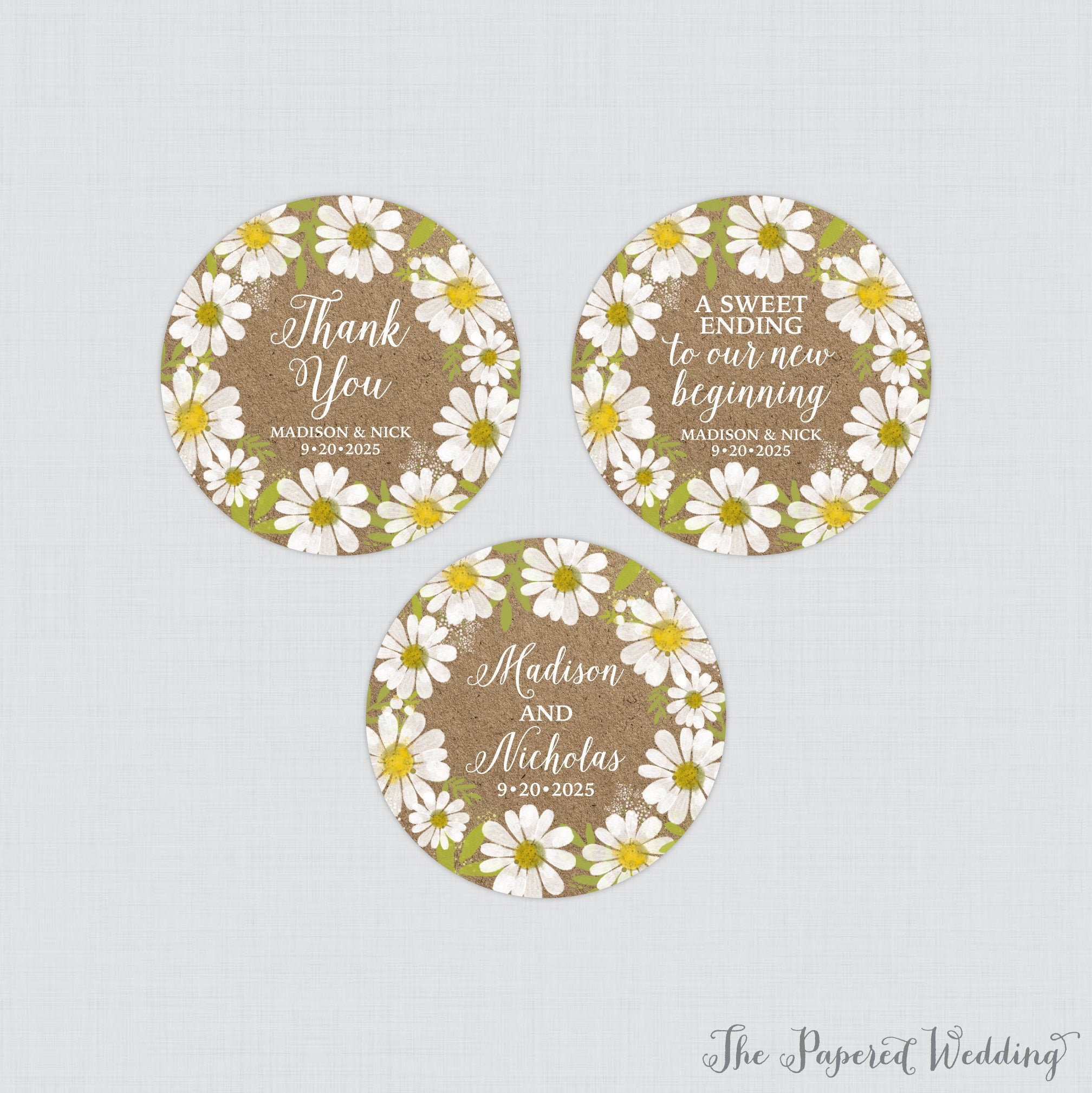 Printable OR Printed Daisy Flower Stickers Daisies and - Etsy UK