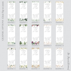 PRINTED Flower Labels for Tic Tac Containers - Choose Your Floral ...