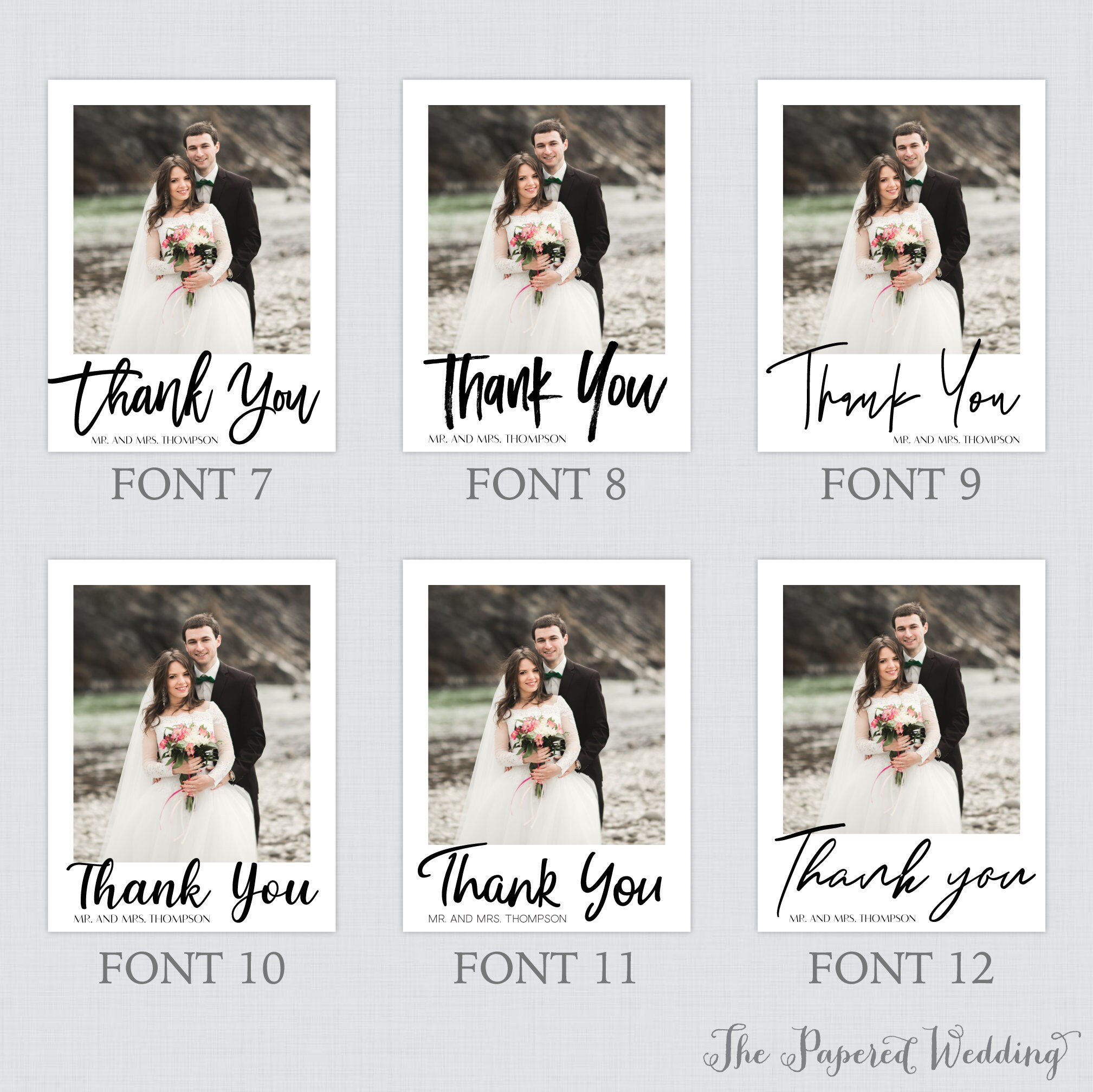 Printable OR Printed Photo Thank You Postcards With Custom - Etsy