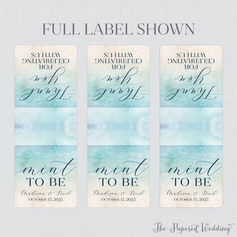 PRINTED Beach Themed Labels for Tic Tac Containers Tropical - Etsy