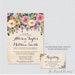 Printable OR Printed Wedding Registry Cards Floral Wedding Registry ...