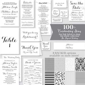 Printable Wedding Time Capsule Activity - Black and White Advice for ...