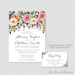 Printable OR Printed Wedding Registry Cards Floral Wedding Registry ...