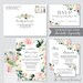 Printable OR Printed Wedding Direction Cards Pink Floral Wedding Directions Inserts Pink and ...