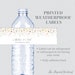 Printable OR Printed Floral Water Bottle Labels With Your Choice of ...