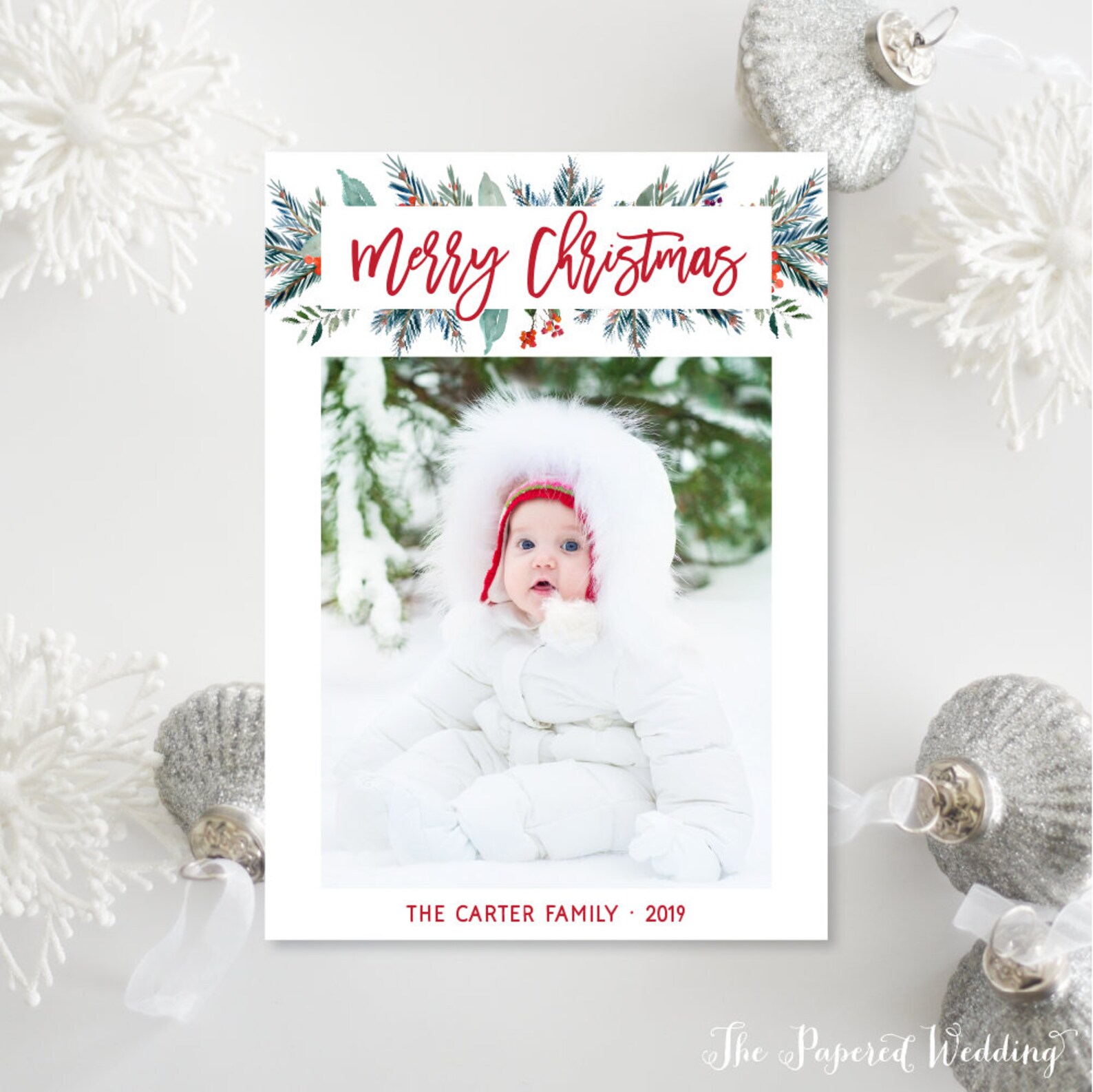 Printable OR Printed Red and Green Christmas Cards Red and - Etsy