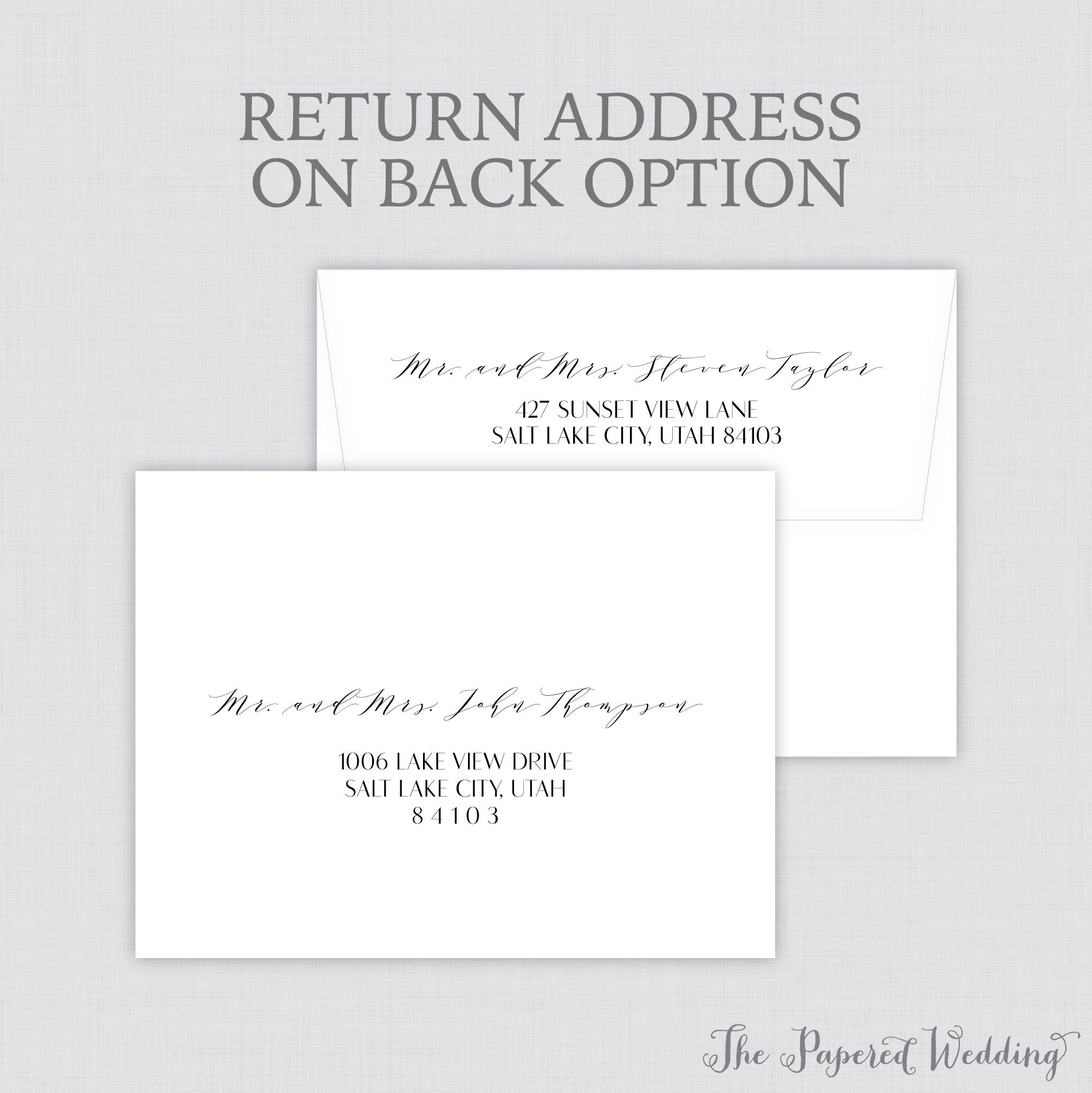 A2 Envelope Printing With Custom Fonts and Colors - Printed A2 Sized ...