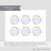 EDITABLE Wedding Tags Printable Peach Floral Wedding Labels, Peach and ...
