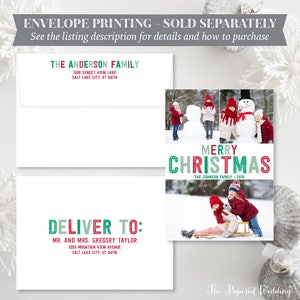 Printable OR Printed Red and Green Christmas Cards Fun Mixed - Etsy