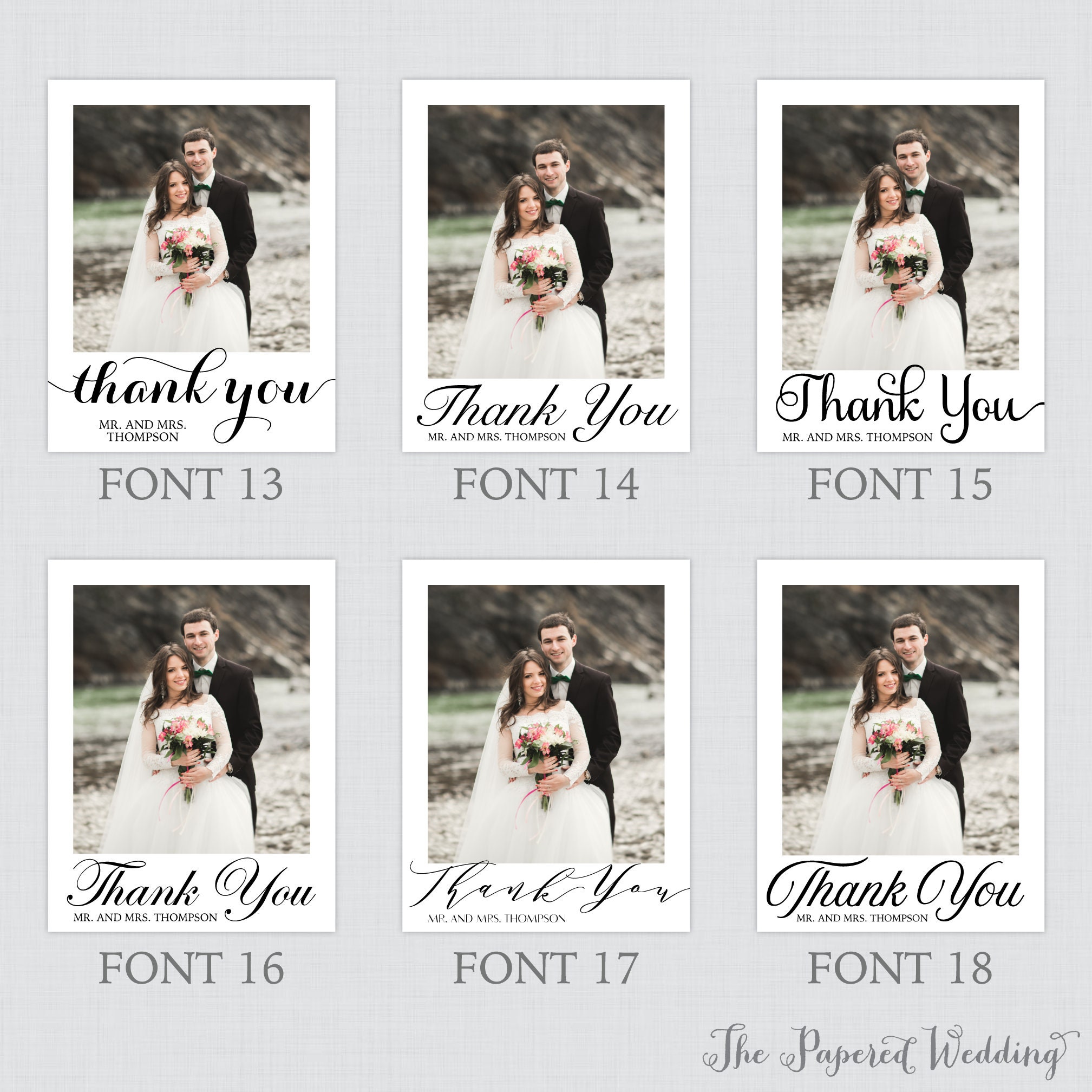 Printable OR Printed Photo Thank You Postcards With Custom - Etsy