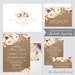 Printable OR Printed Rustic Autumn Floral Wedding Stickers Orange, Pink ...
