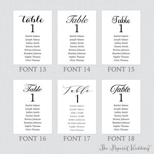 Wedding Seating Plan With Individual Table Signs - Personalized Seating ...