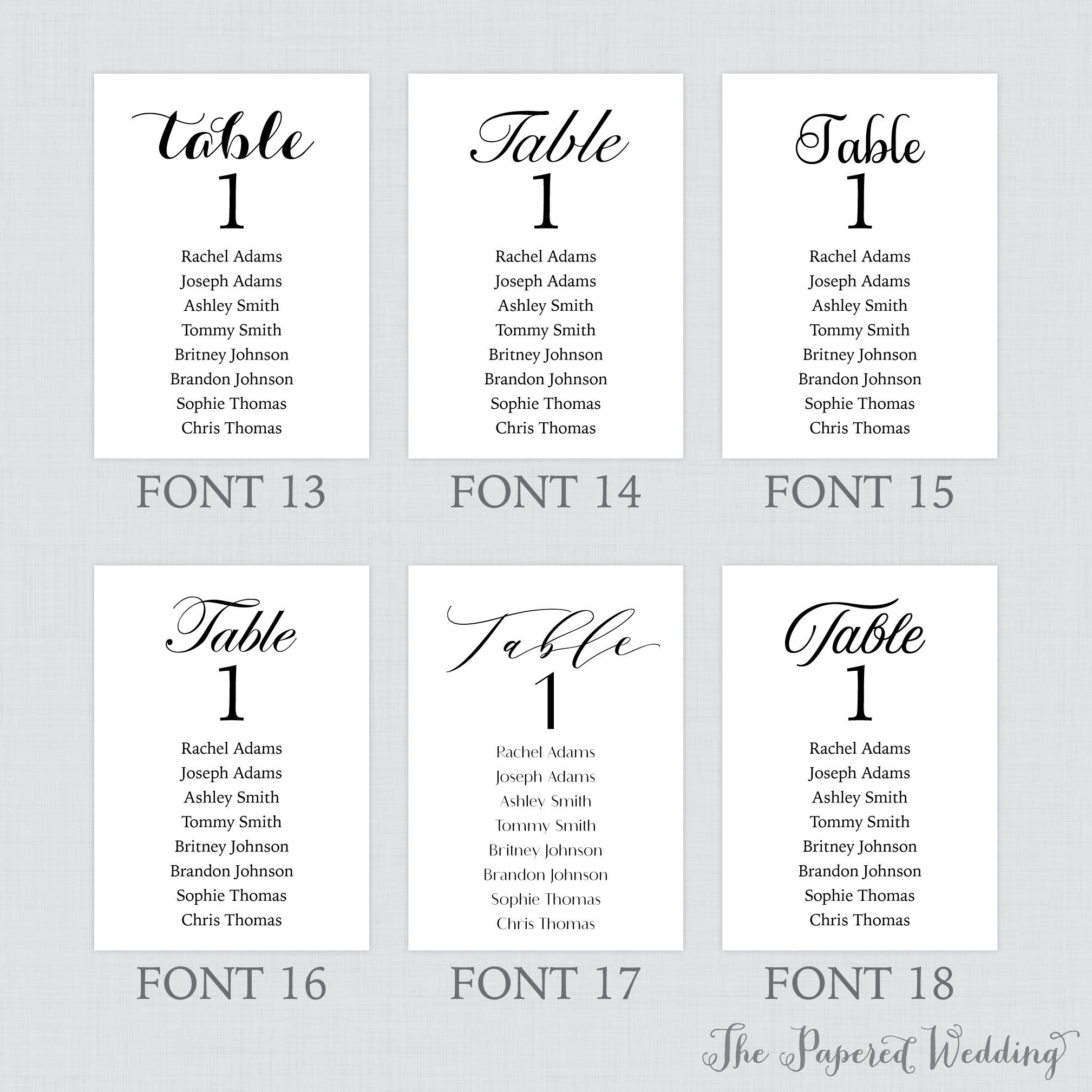 Wedding Seating Plan With Individual Table Signs - Personalized Seating ...