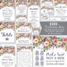 Printable Please Take One Sign - Floral Wedding Sign - Colorful Flower ...