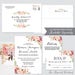 Printable OR Printed Wedding Registry Cards - Pink Floral Wedding ...