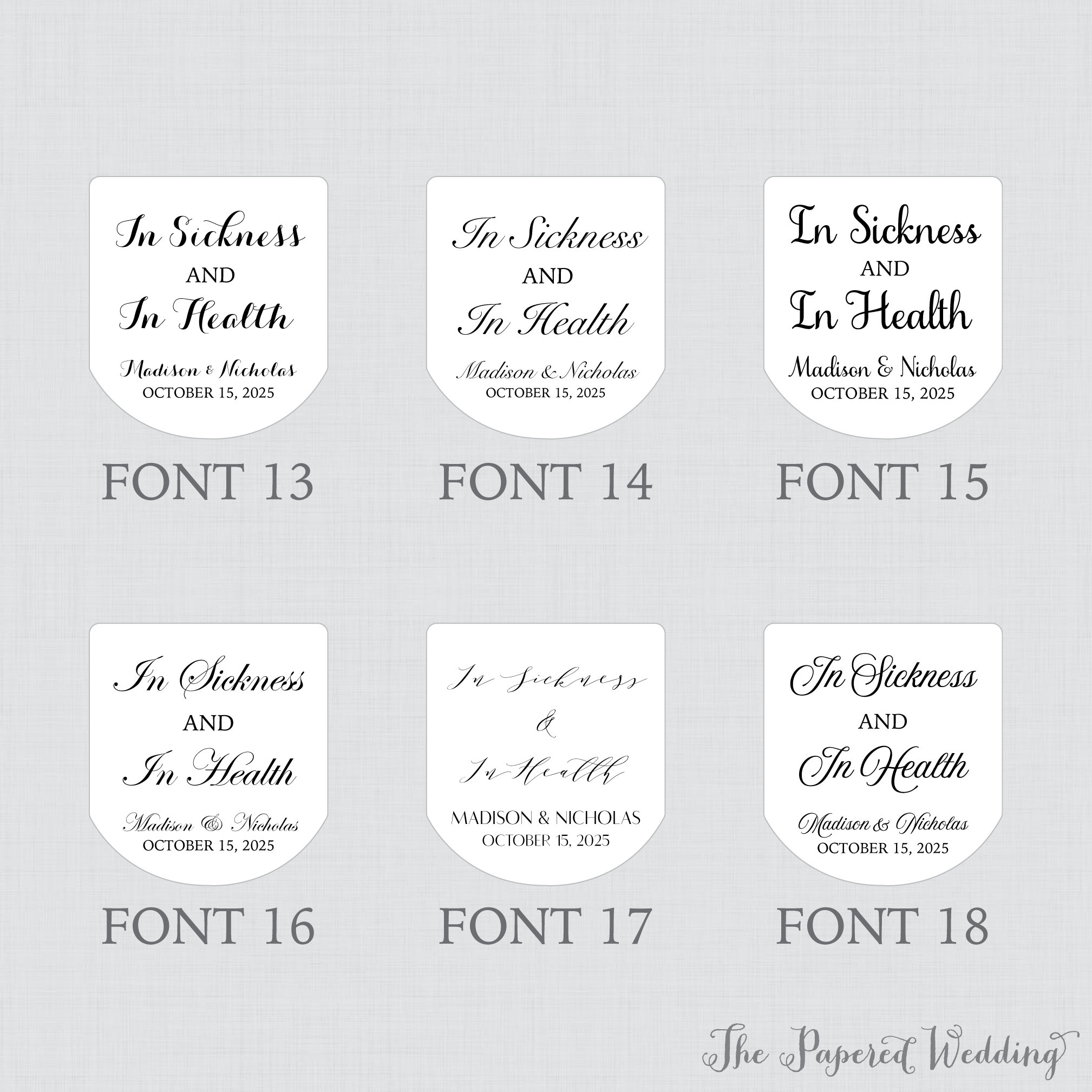 Custom Printed Hand Sanitizer Labels Choose Your Fonts and | Etsy