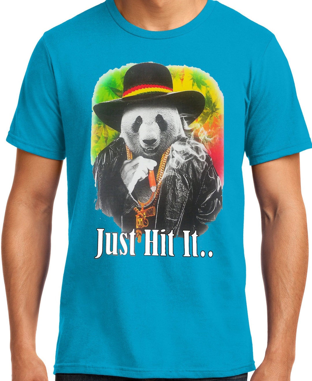 Big Guys Rule Funny Big and Tall King Size Rasta Pimp Panda - Etsy