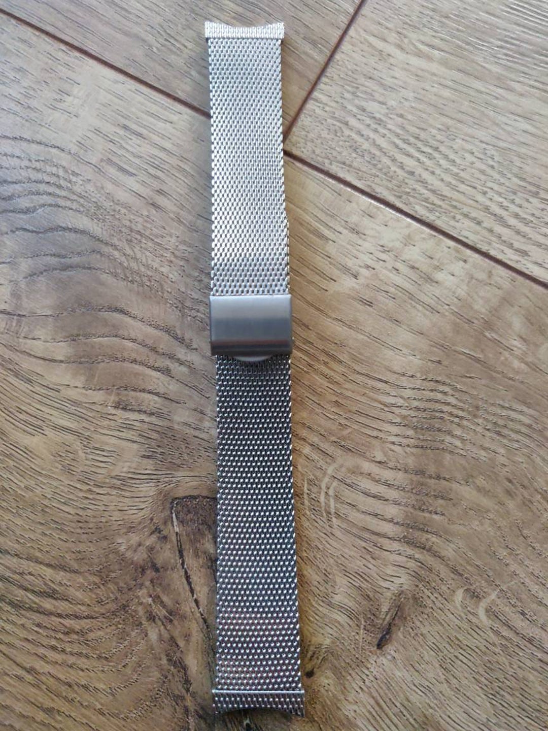 18-19mm Kreisler Stelux --- NOS Mesh Stainless Steel Curve End Fold ...