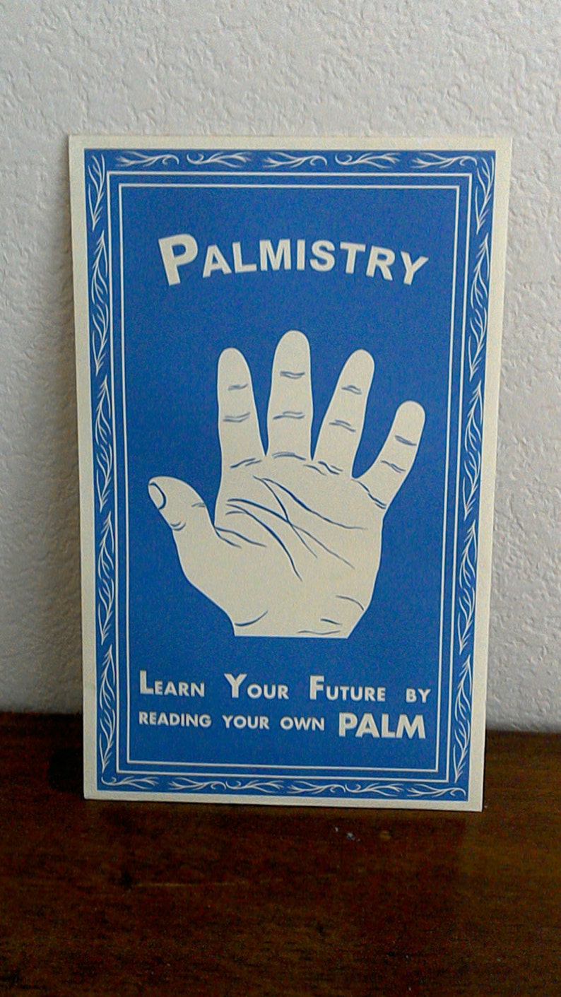 Palmistry Poster shut Eyes // Palm Reading - Etsy