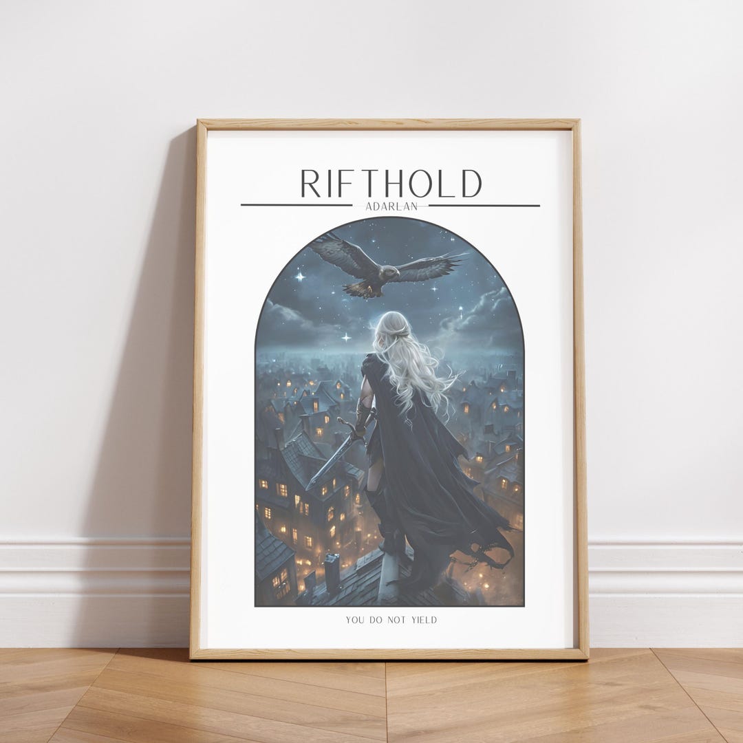 Rifthold Throne of Glass Aelin Celaena Rowan Art Print, Fantasy ...
