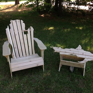 Michigan Adirondack Chair - Etsy