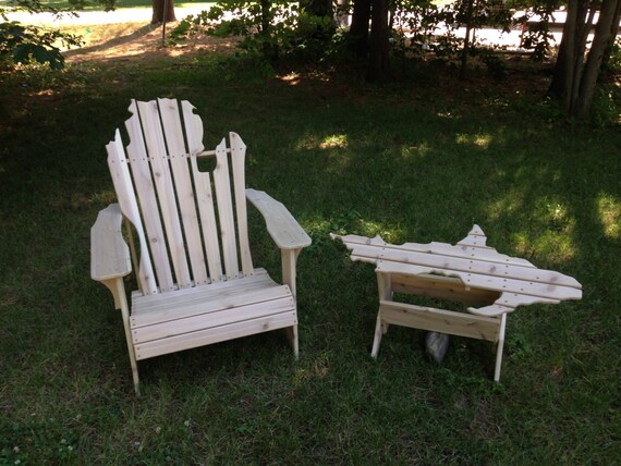 Michigan Adirondack Chair - Etsy