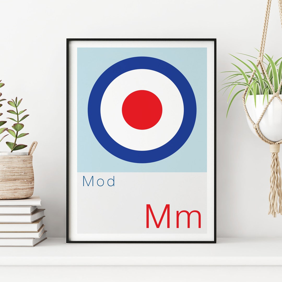 Mod Print, Lambretta Art, Mod Gifts, Target Print, Northern Soul Print ...